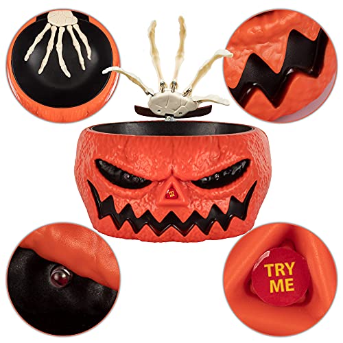 ITART Halloween Candy Bowl Grim Reaper Animated Candy Dish Halloween ...